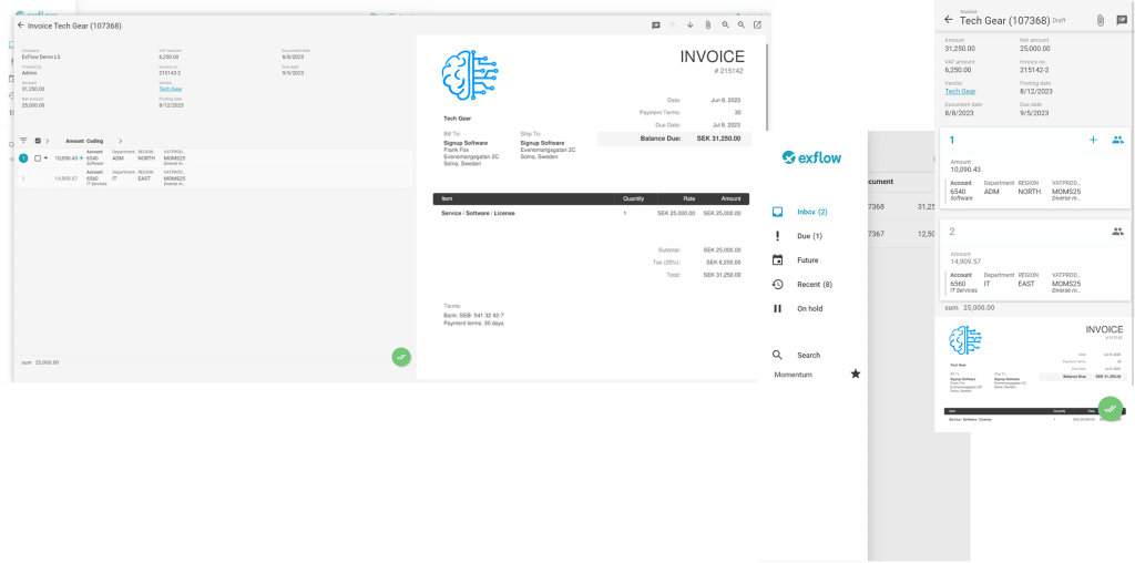 ExFlow Approval Web - SignUp Software